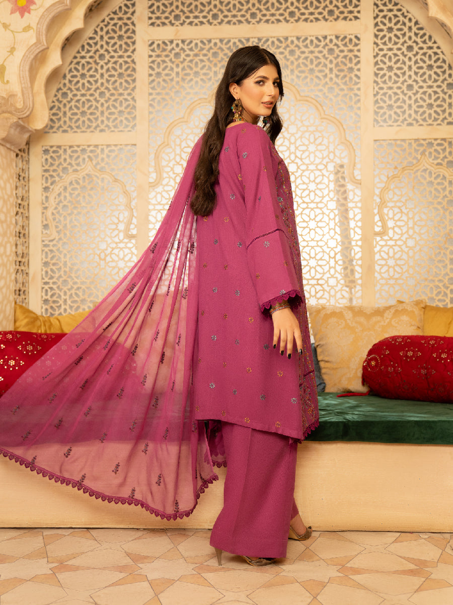 Karandi-FFDW-B3-FA-07-Embroidered-Karandi-3pc – FEROZA OFFICIAL